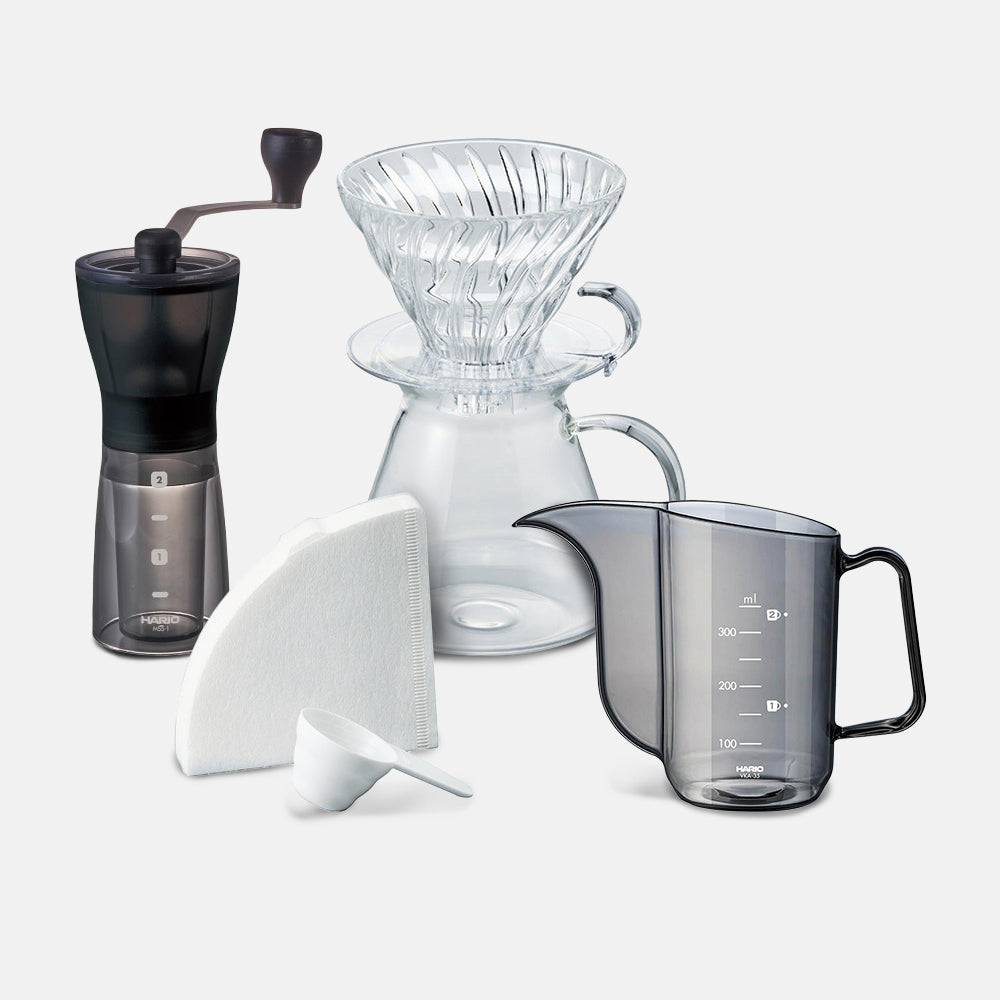 Hario Mini Mill PLUS and Simply Hario V60 Glass Brewing Kit — Hario UK