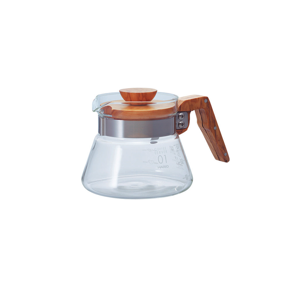 Hario V60 01 Coffee Server Olive Wood 400ml — Hario UK